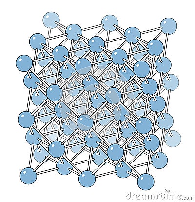 Aluminium Aluminum Metal, Crystal Structure. Royalty-Free Stock Photo ...