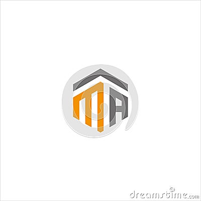 AMA Letter Monogram Initial Logo Design Template Vector Illustration ...