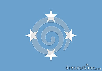 Amazing Micronesian Flag Illustrator Country Flags Cartoon Vector ...