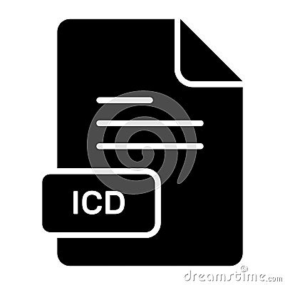 An Amazing Vector Icon Of ICD File, Editable Design | CartoonDealer.com ...