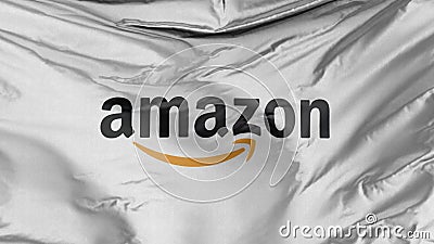 Amazon Flag 3D White Background Stock Video - Video of loop, firm ...