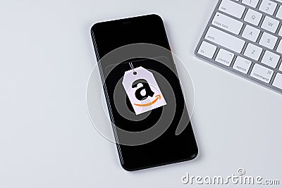 Amazon Seller App Logo On A Smartphone Screen. Editorial Image ...