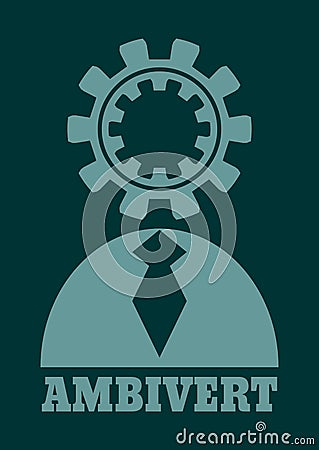 Ambivert Metaphor. Simple Human Torso Icon Stock Photography ...