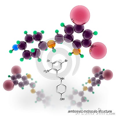 Ambroxol Molecule Structure Stock Photography | CartoonDealer.com #54291878