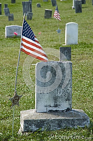 American Civil War Grave Marker Royalty Free Stock Image - Image: 10954146