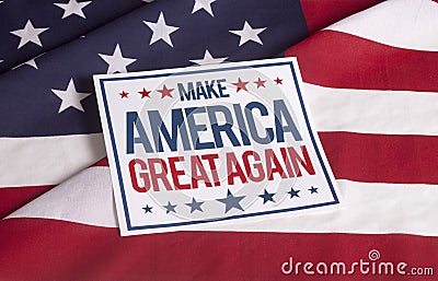American Flag - Make America Great Again Stock Photo - Image: 58089655