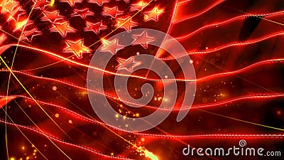 American Flag Red Blaze 4K Loop Stock Video - Video of entertainment ...
