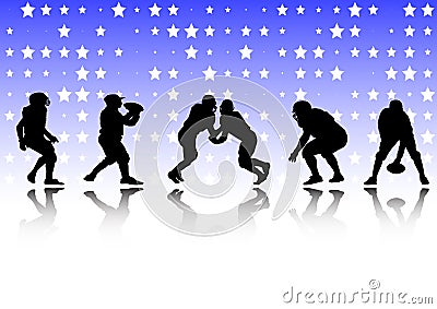 American Football All Stars Stock Images - Image: 9252334
