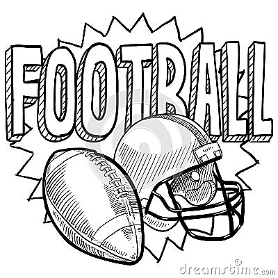American Football Sketch Stock Photos - Image: 28471333