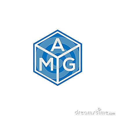 AMG Letter Logo Design On Black Background. AMG Creative Initials ...