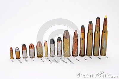 Ammunition, Labeled For Caliber Royalty Free Stock Photo - Image: 7581945