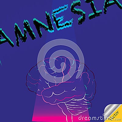 Amnesia Brain Deficit In Memory Cartoon Vector | CartoonDealer.com ...