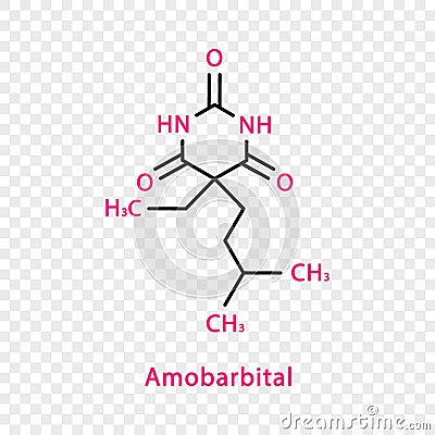 Amobarbital Chemical Formula. Amobarbital Structural Chemical Formula ...