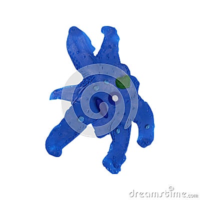 Amoeba Proteus, Plasticine Model Isolated On White Stock Photography ...