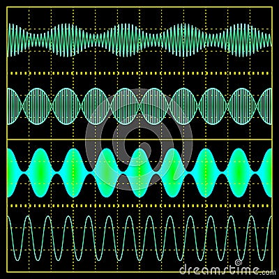 Amplitude Modulation Vector Illustration | CartoonDealer.com #39607302