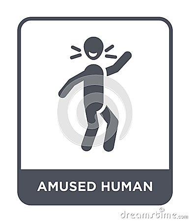 Amused Human Icon In Trendy Design Style. Amused Human Icon Isolated On ...