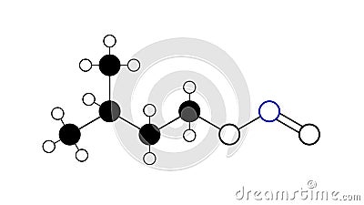 Amyl Nitrite Molecule, Structural Chemical Formula, Ball-and-stick ...