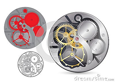 Analog Clock Mechanism Stock Photography | CartoonDealer.com #15075260