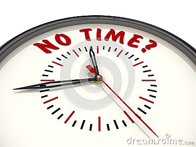 No Time? Clock With Text Stock Illustration | CartoonDealer.com #157256674