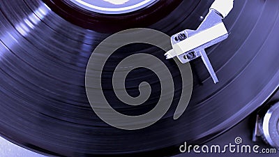 Analog Disc Player with Long-playing Disc Stock Video - Video of disk ...