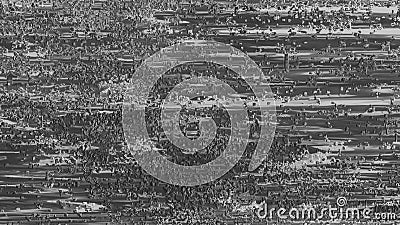 Analog Glitch Static Noise Texture Fuzzy Grain Stock Footage - Video of ...