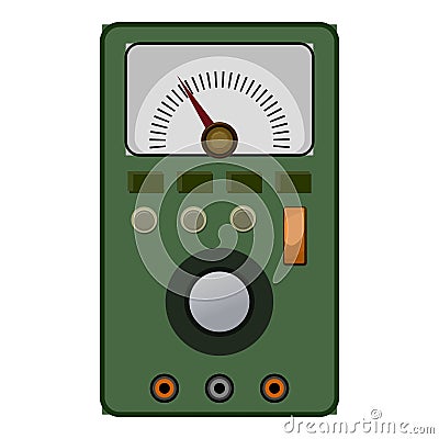 Analog Measuring Device With Buttons And Knobs Showing Current Value On ...