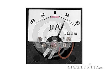 Analog Micro Ampere Meter Royalty Free Stock Photography - Image: 11242977