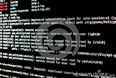 Linux Server Check. Analysis Of Authentication Log Files In An ...