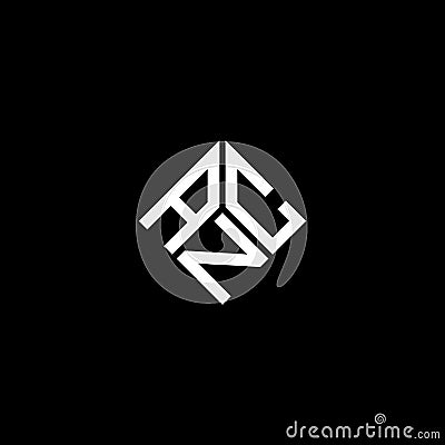 ANC Letter Logo Design On Black Background. ANC Creative Initials ...