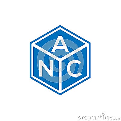 ANC Letter Logo Design On Black Background. ANC Creative Initials ...