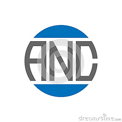 ANC Letter Logo Design On White Background. ANC Creative Initials ...