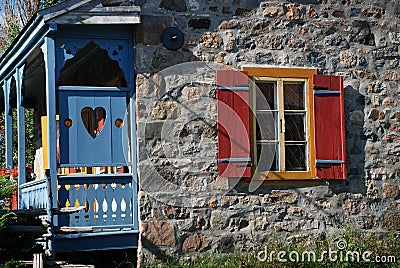 Ancestral Rural Stone House In Quebec Canada Royalty Free Stock Image ...