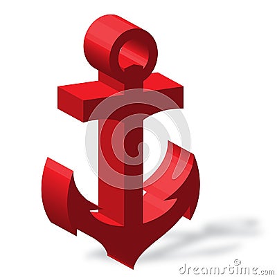 Anchor Red Stock Photography - Image: 10374782