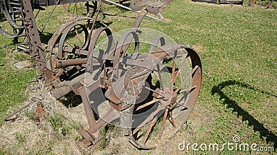 Ancient Agriculture Tools Collection in Farm Stock Video - Video of ...