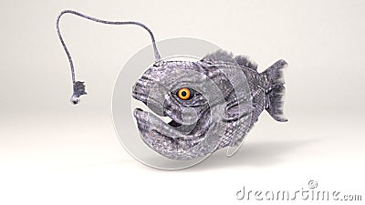 Ancient Angler Fish-Dinosaur Royalty-Free Illustration | CartoonDealer ...