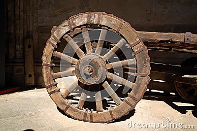 Ancient Car Wheel Stock Images - Image: 1653734