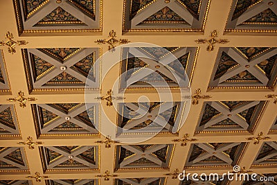 Ancient Ceiling With Caissons Royalty-Free Stock Photo | CartoonDealer ...