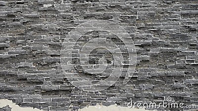 Ancient City Great Wall Texture.Weathering of Masonry Stock Footage ...