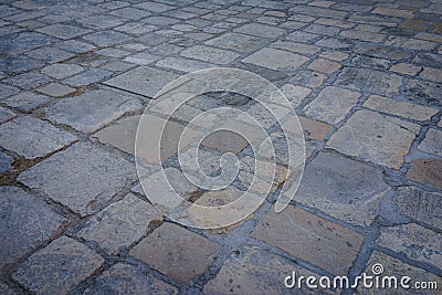 Ancient Dark Granite Stone Floor Pattern As Background In Italy Royalty ...