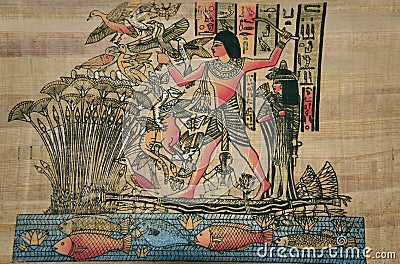 Ancient Egyptian Papyrus. The Ancient Egyptian God Stock Image ...