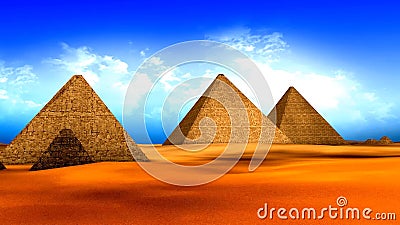 Egyptian Pyramids 3d Animation. Stock Video - Video of pyramid, motion ...