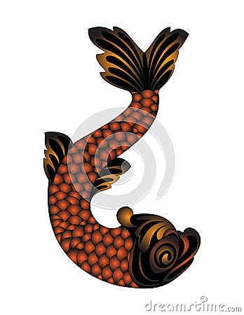 Ancient Fish Vector Illustration | CartoonDealer.com #28050998