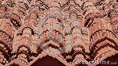 Ancient Hindu Temple Architecture from Different Angle at Day Stock ...