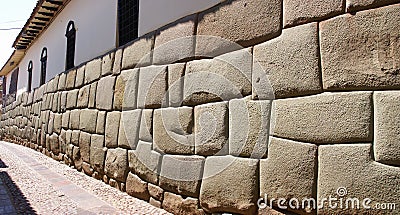 Ancient Inca Walls As Foundations Of Modern Cusco Stock Images - Image ...