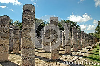 Ancient Mayan Columns Royalty Free Stock Photos - Image: 7210498
