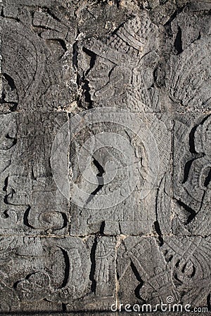 Ancient Mayan Stone Wall Carvings Stock Image | CartoonDealer.com #35727727
