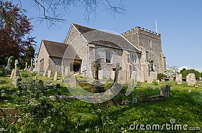Ancient Norman Church In The English Countryside Stock Photo - Image ...