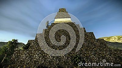 Ancient Pyramid in the Forest Video Stock Footage - Video of tikal ...