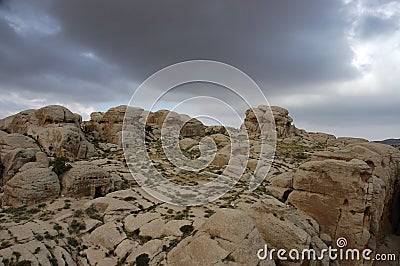 Ancient Site Of Edom (Sela) In Jordan. Stock Image - Image: 14496171