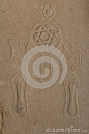 Ancient Stones With Drawings Editorial Image | CartoonDealer.com #108088170